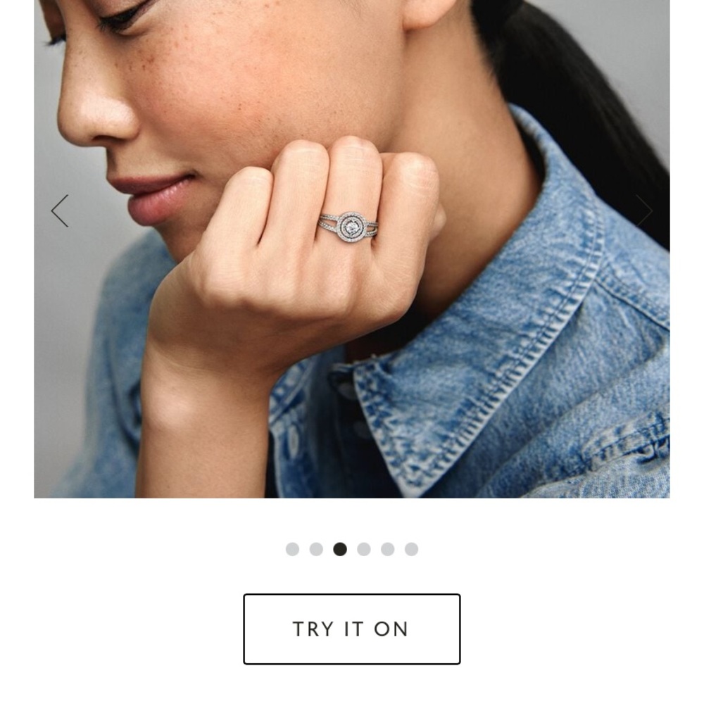 Pandora Sparkling Double Halo Ring - Gem